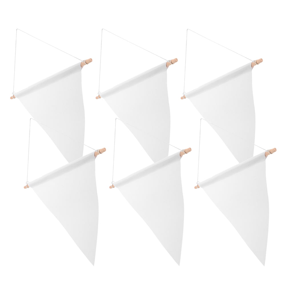 Garden Party Decoration Flag 6 Pcs Hanging Flags for DIY Activities ...