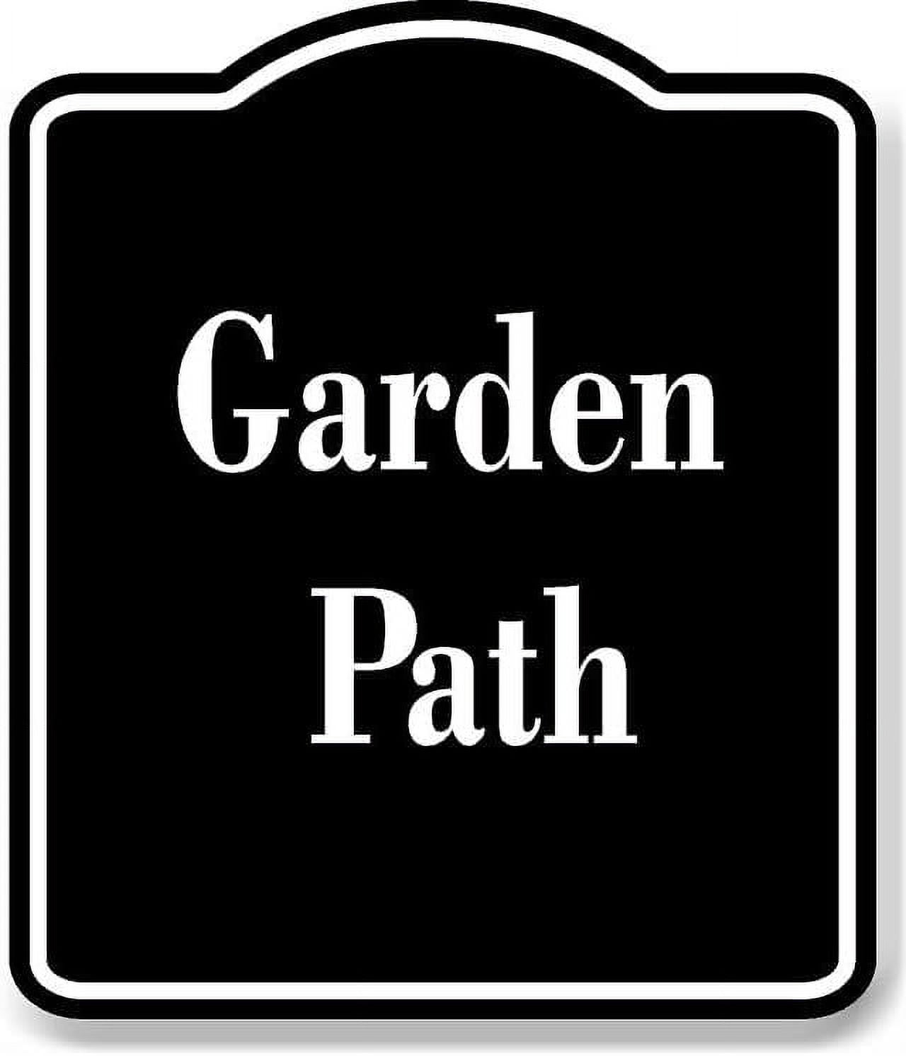 Garden Path BLACK Aluminum Composite Sign 15''x18'' - Walmart.com