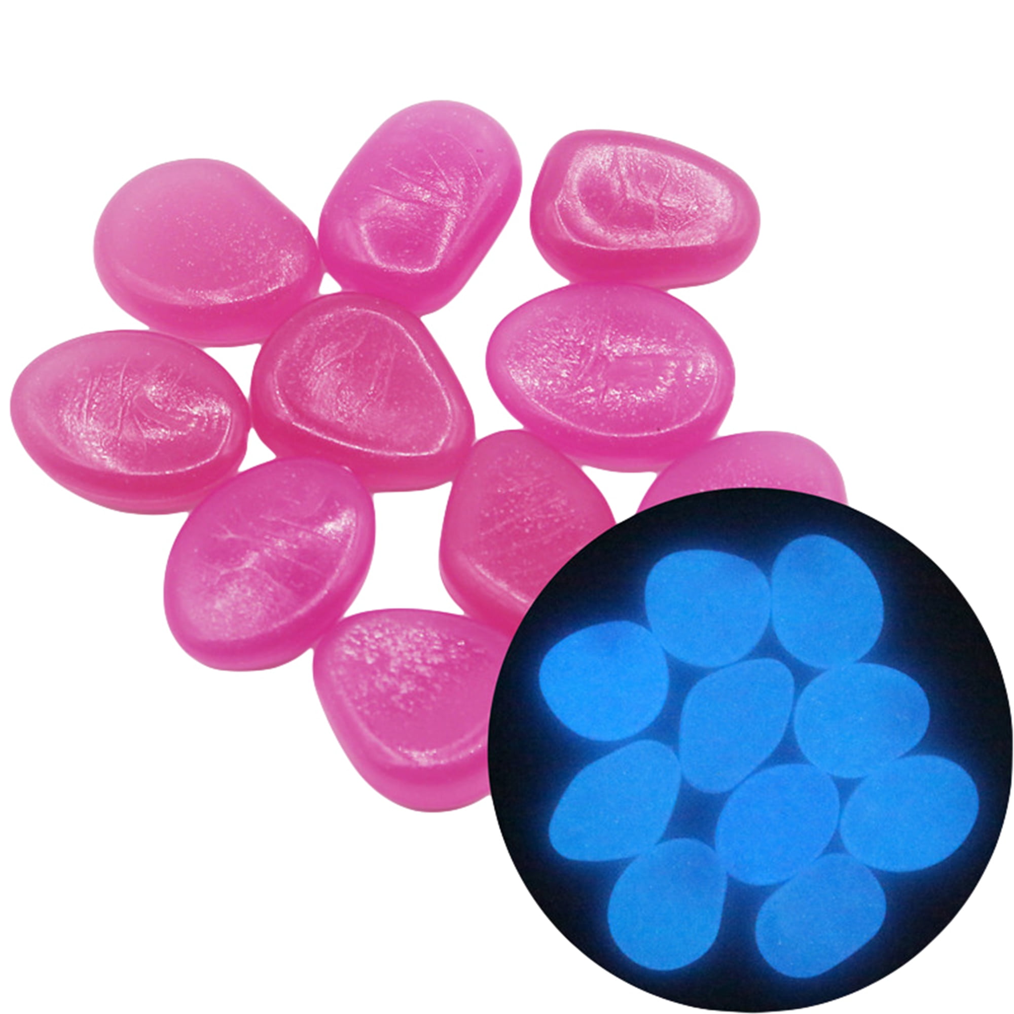 Garden Pebbles Glow Stones Glow in The Dark Pebbles Luminous Stones ...