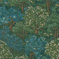Garden Peel and Stick Wallpaper 23.6in x 9.8ft Green Blue Forest ...