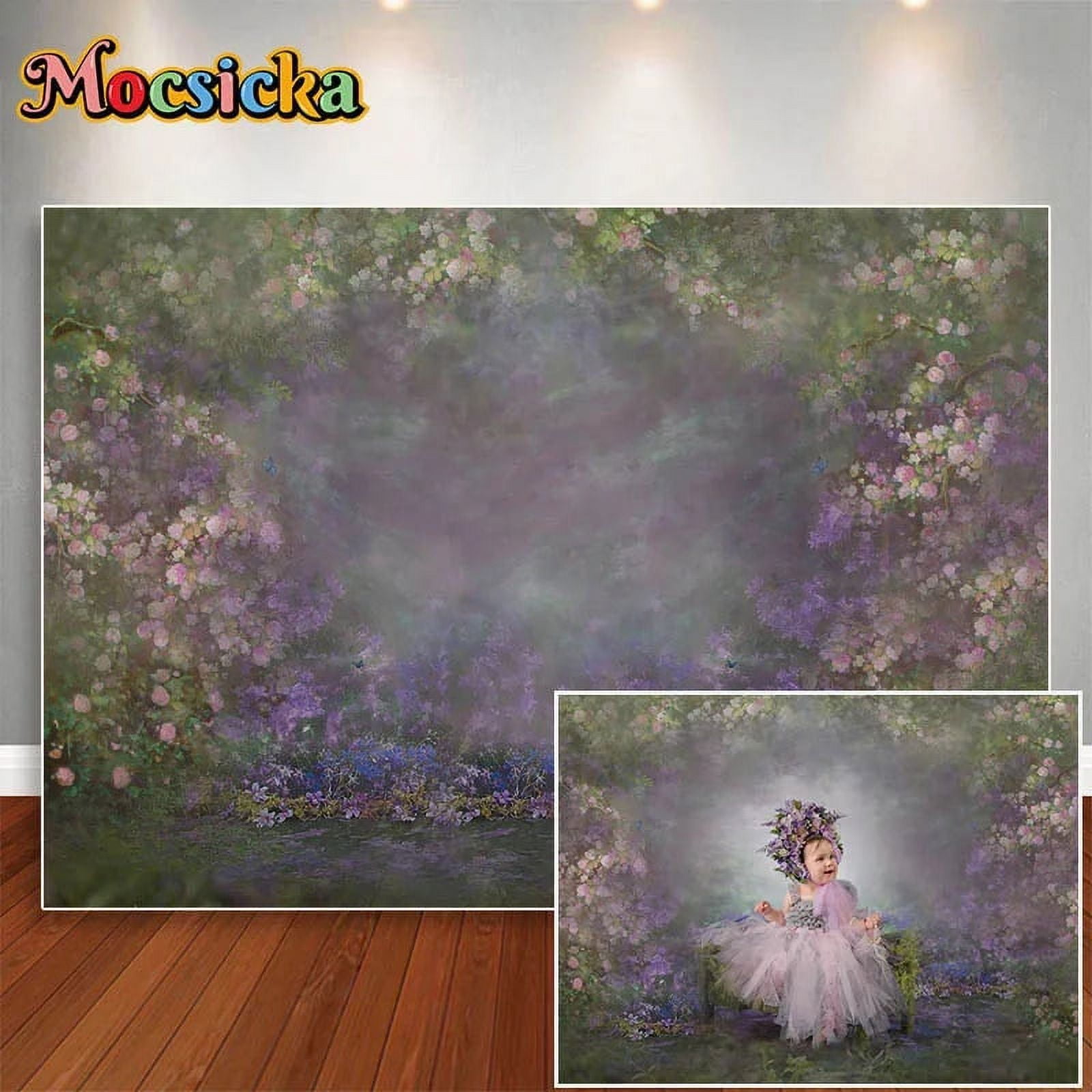 Garden Photography Backdrop Spring Scenes Pregnant Woman Kids Artistic ...