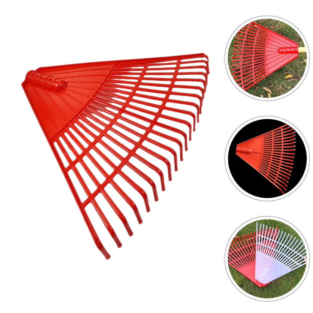 Garden Pine Needle Rake Portable Plastic Lawn Rake Garden Shrub Rake ...
