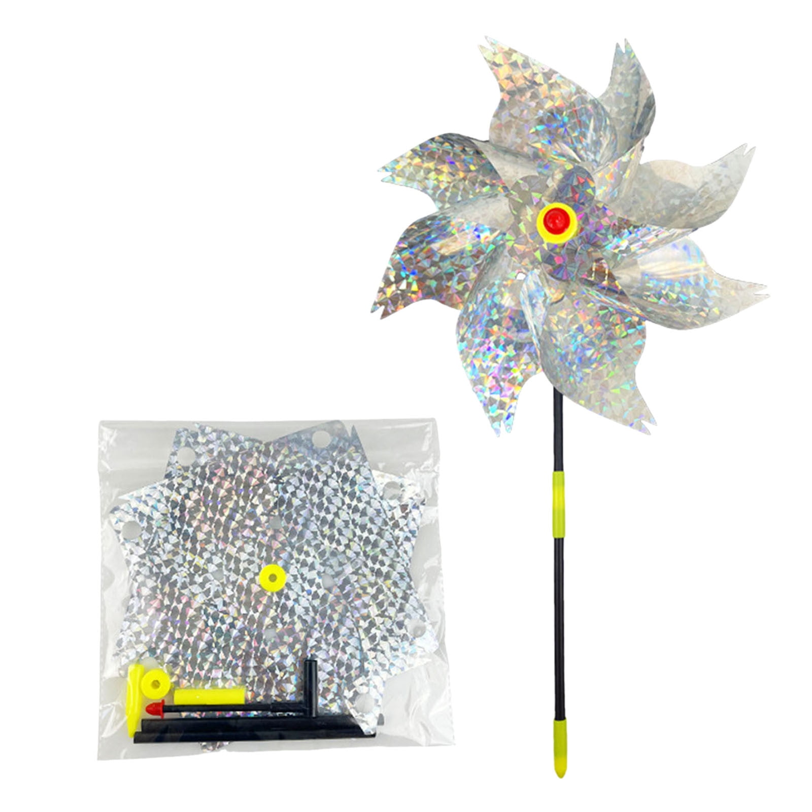 Garden Pinwheels ,Reflective Pinwheels for Yard and Garden, Extra ...