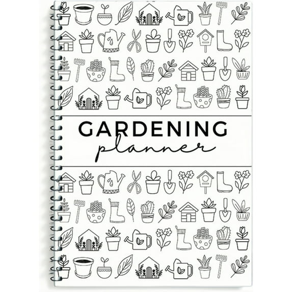 Garden Planner Journal – 8.27” x 11.22” Spiral Bound Gardening Notebook ...