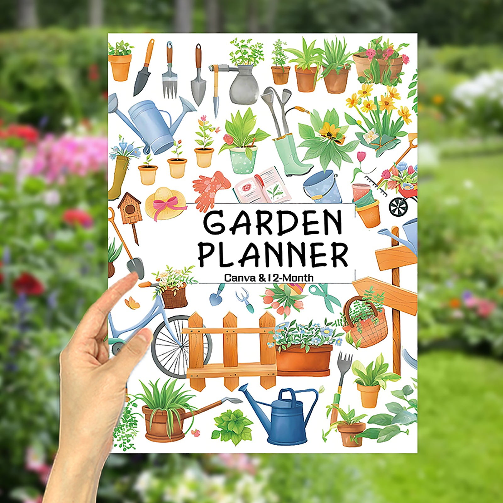 Garden Planner Journal and Log Book: Detailed Gardening Organizer ...
