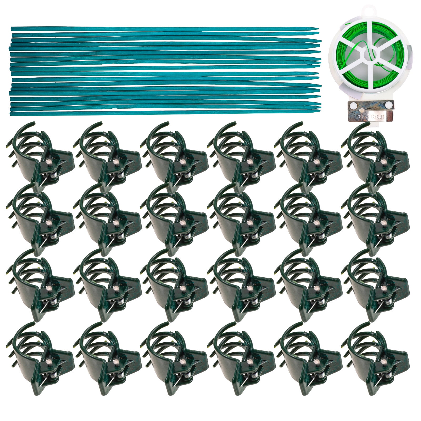 Garden Plant Clips Plastic Stand Stem Vine Support for Plants Sticks ...
