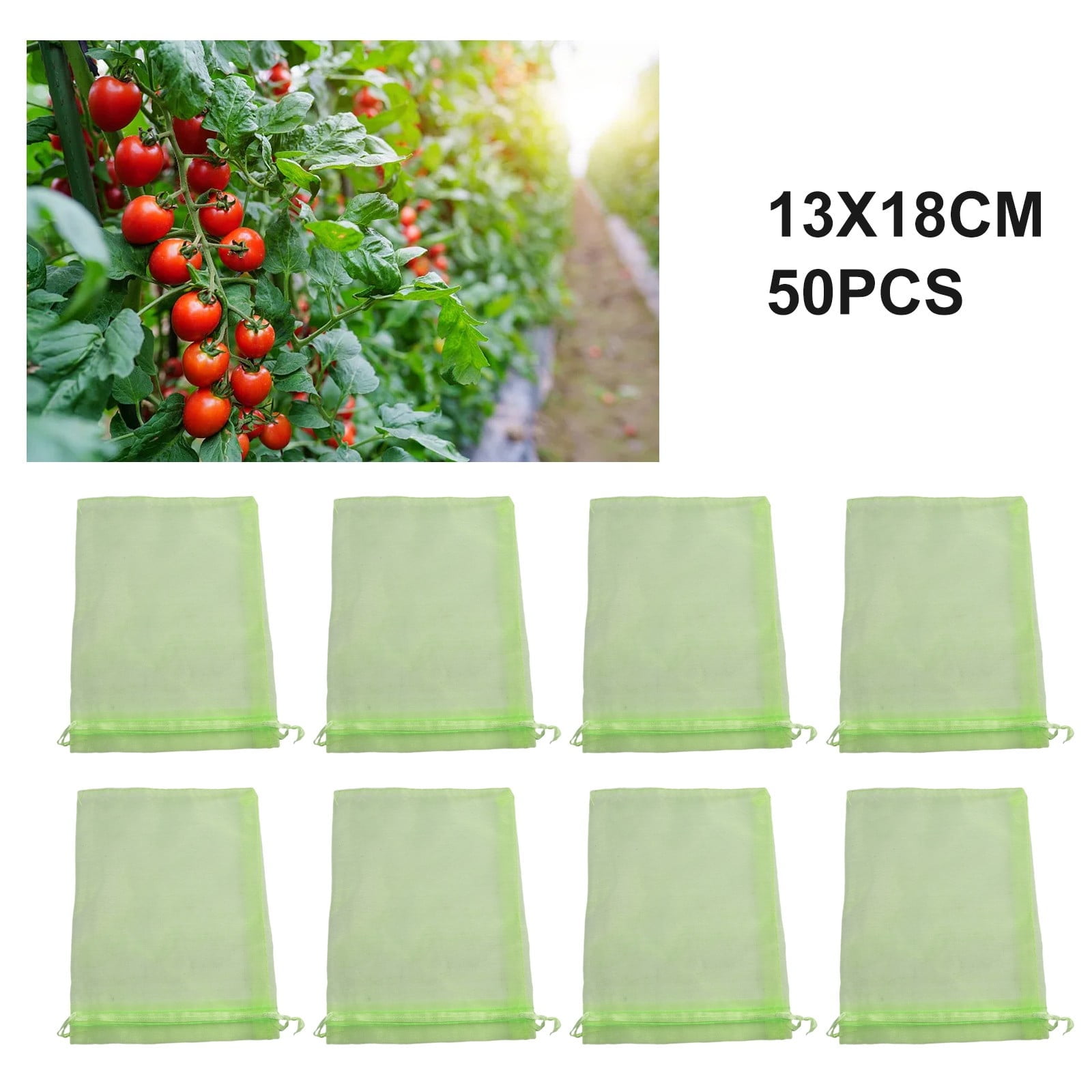 Garden Plant Fruit Protect Drawstring Net Bag Mesh Against Pest Bird ...