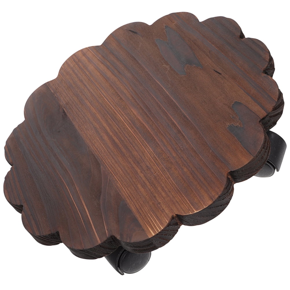 Garden Plant Pot Trolley Outdoor Indoor Flower Pot Rack Rolling Plant ...