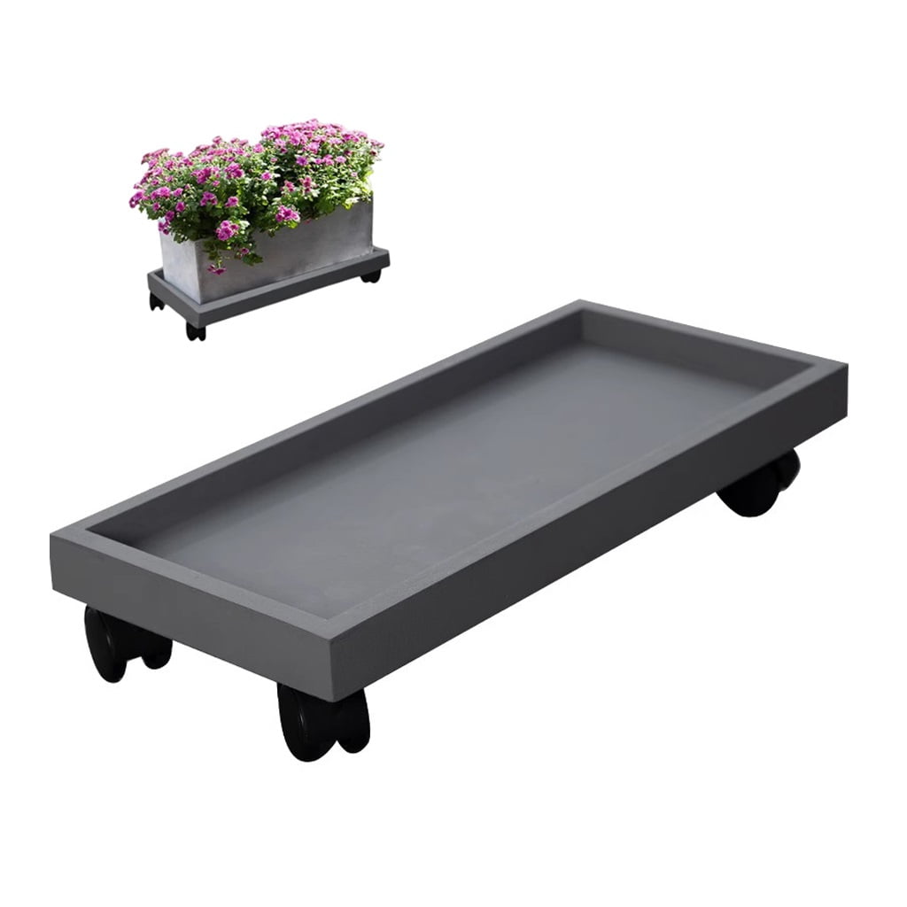 Garden Plant Stand Rectangle Flower Pot Tray Plant Saucer Flower Rack ...