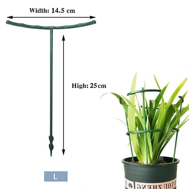 Garden Plant Support Cage Plie Flower Stand Holder Plastic Semicircle ...