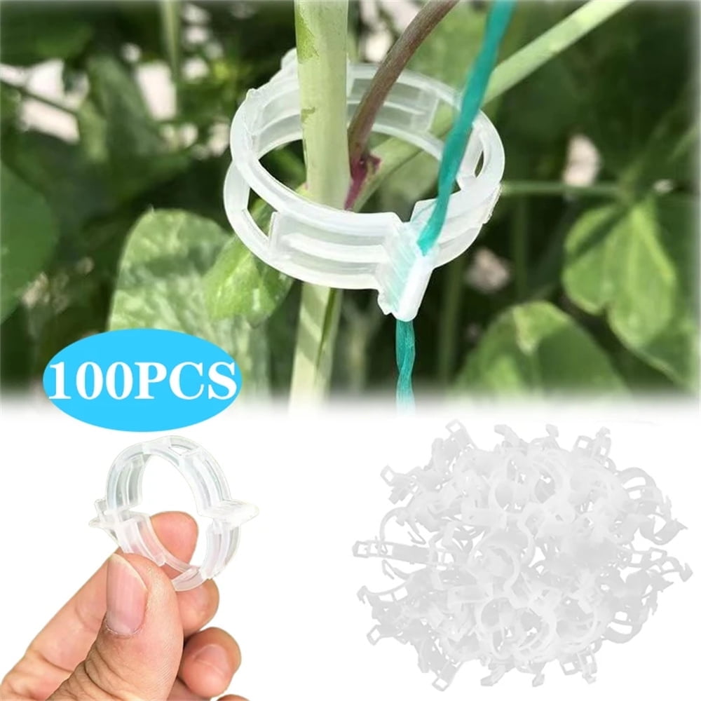 Garden Plant Support Clips, Tomato Trellis Clips, Plastic Trellis Clips ...