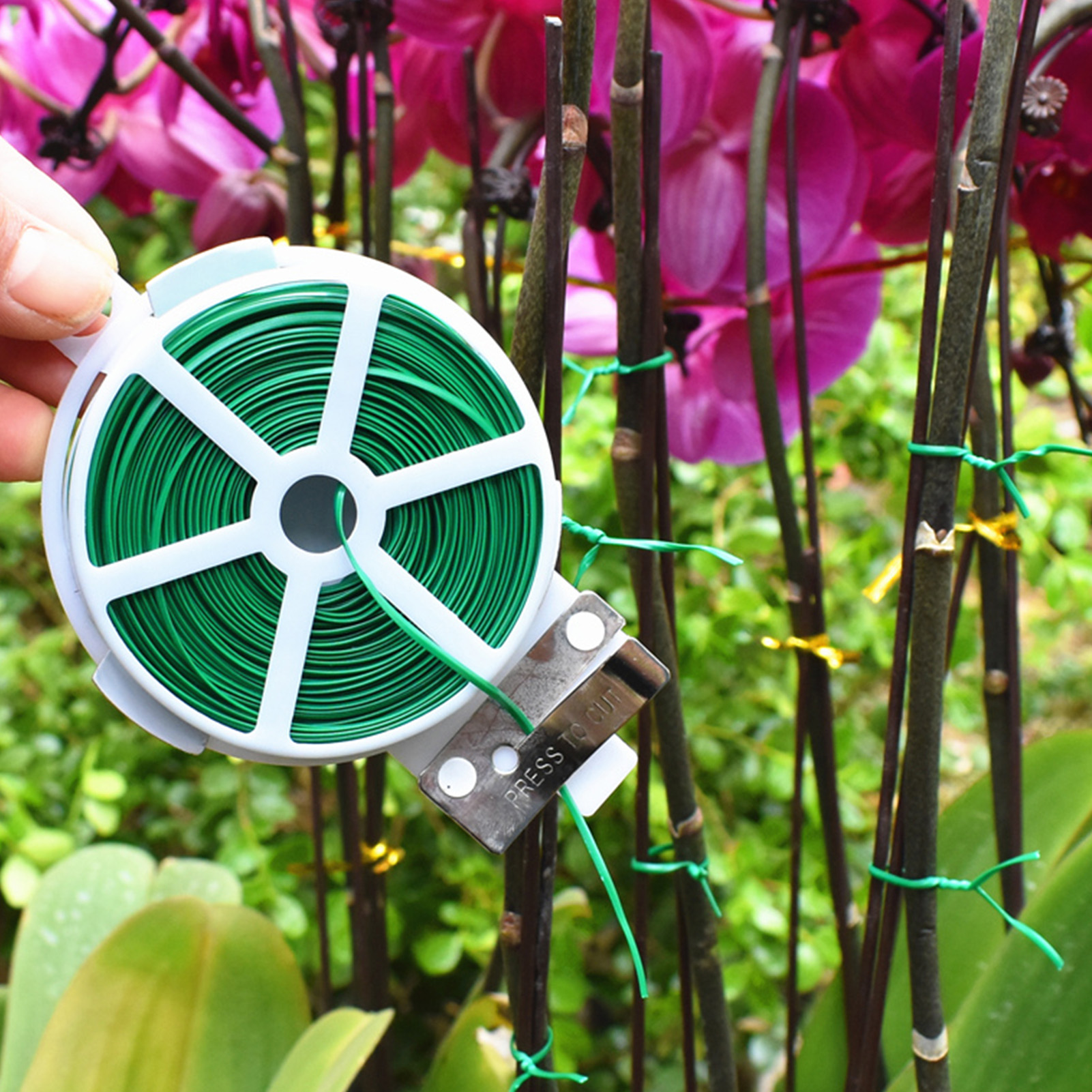 Garden Plant Ties Flexible Wire Design Weather-Resistant Vegetable ...