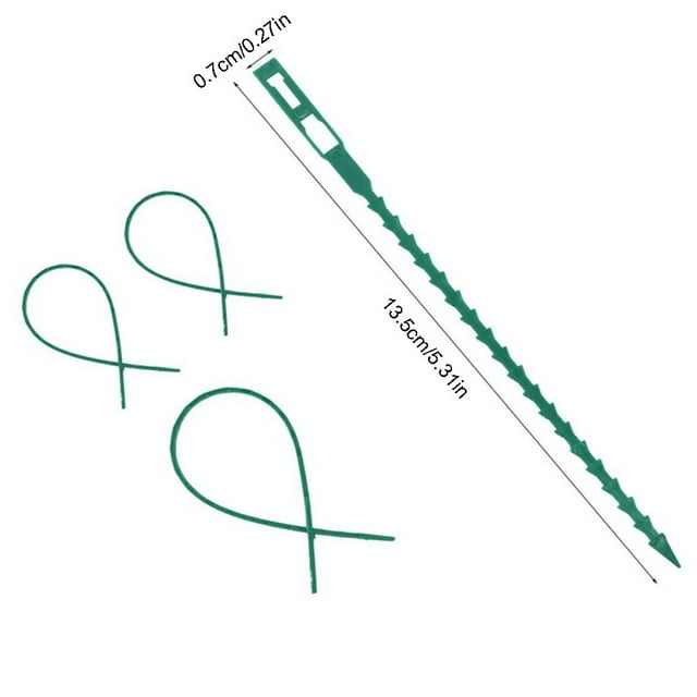 Garden Plant Ties Reusable Flexible Plastic Plant Ties for Tomato Vines ...