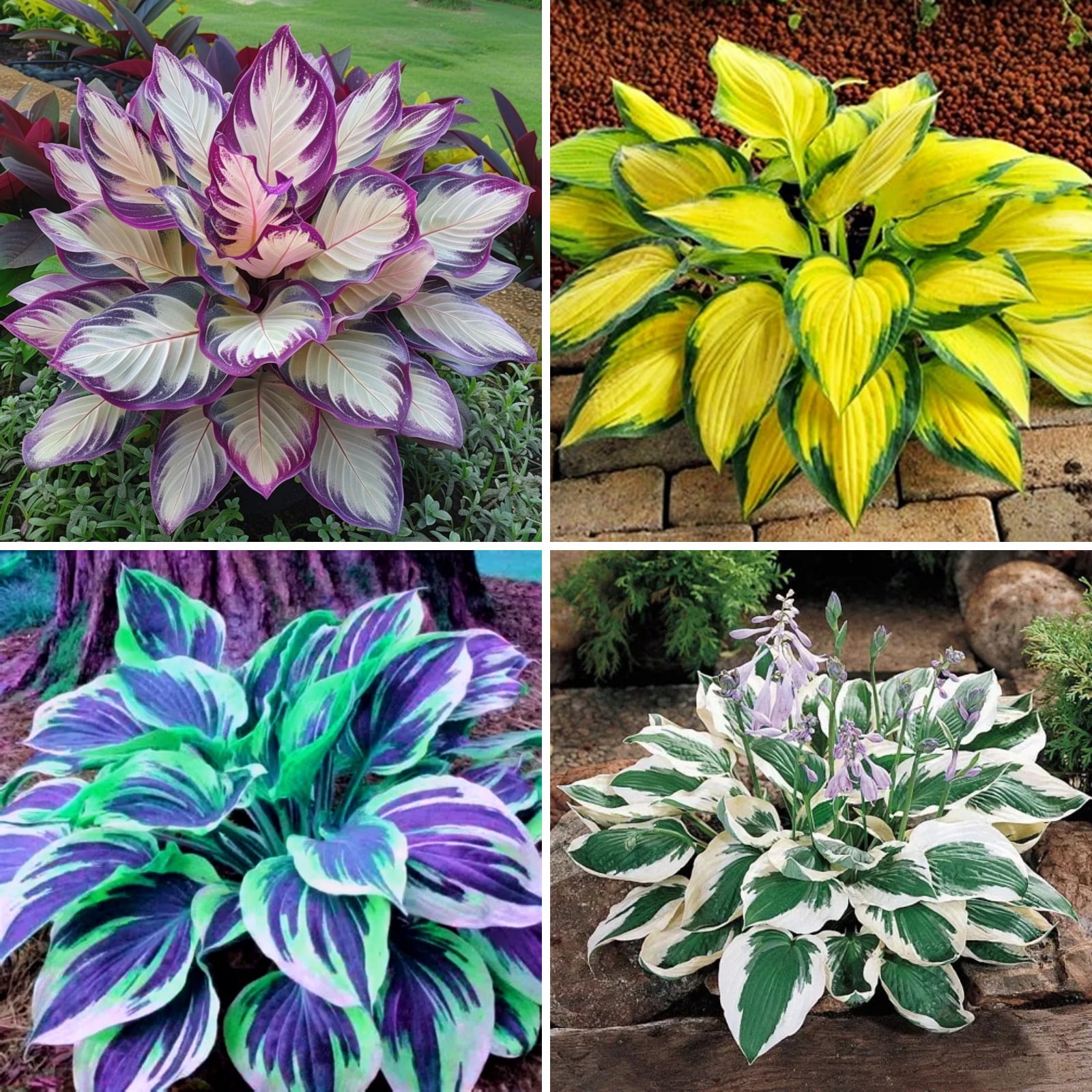 Garden Planting Ornaments [Hosta Plant Bulk Mix for Planting] - Hosta ...