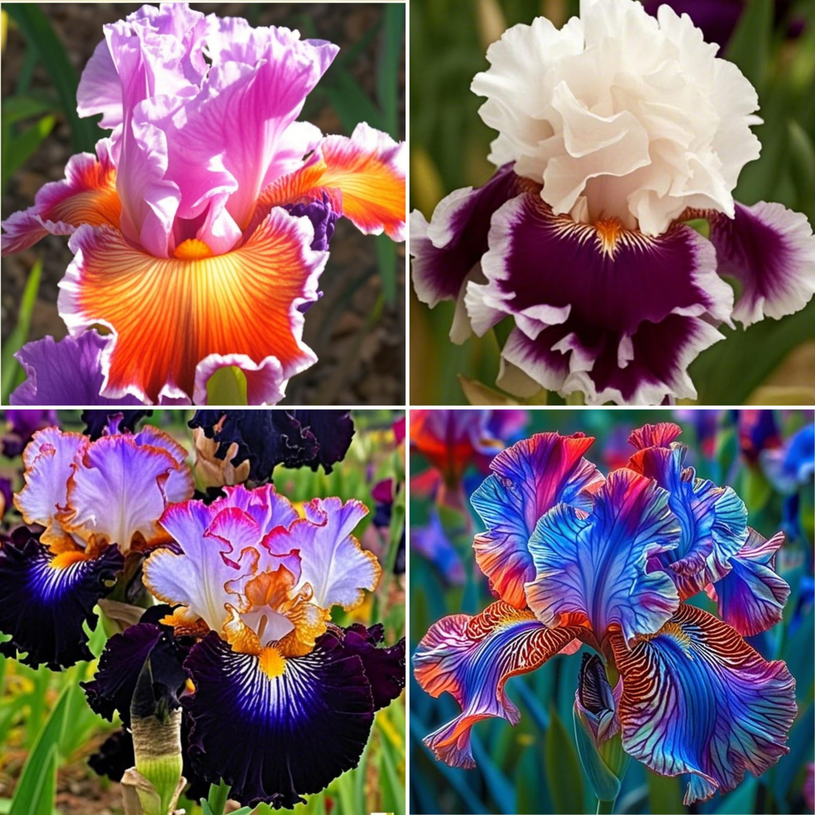 Garden Planting Ornaments- [Iris Mix for Planting] - Iris Bulk Mix ...