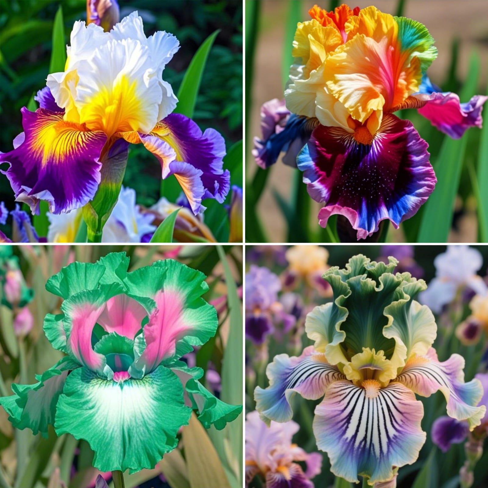 Garden Planting Ornaments- [Iris Mix for Planting] - Iris Bulk Mix ...
