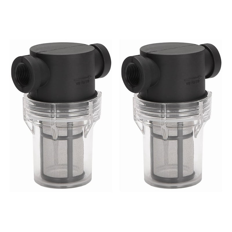 Garden Pond Inline Mesh Strainer Water Pump Filter Irrigation High Flow ...