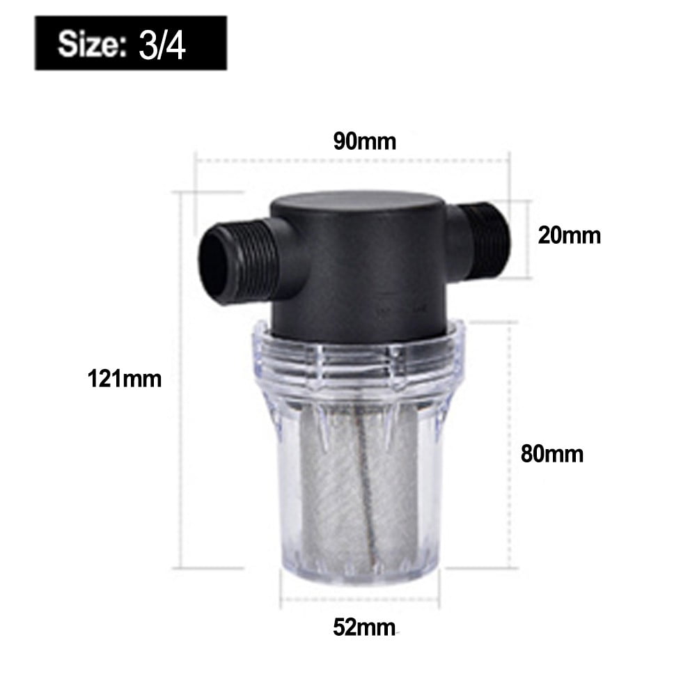 Garden Pond Inline Mesh Strainer Water Pump Filter Irrigation High Flow ...