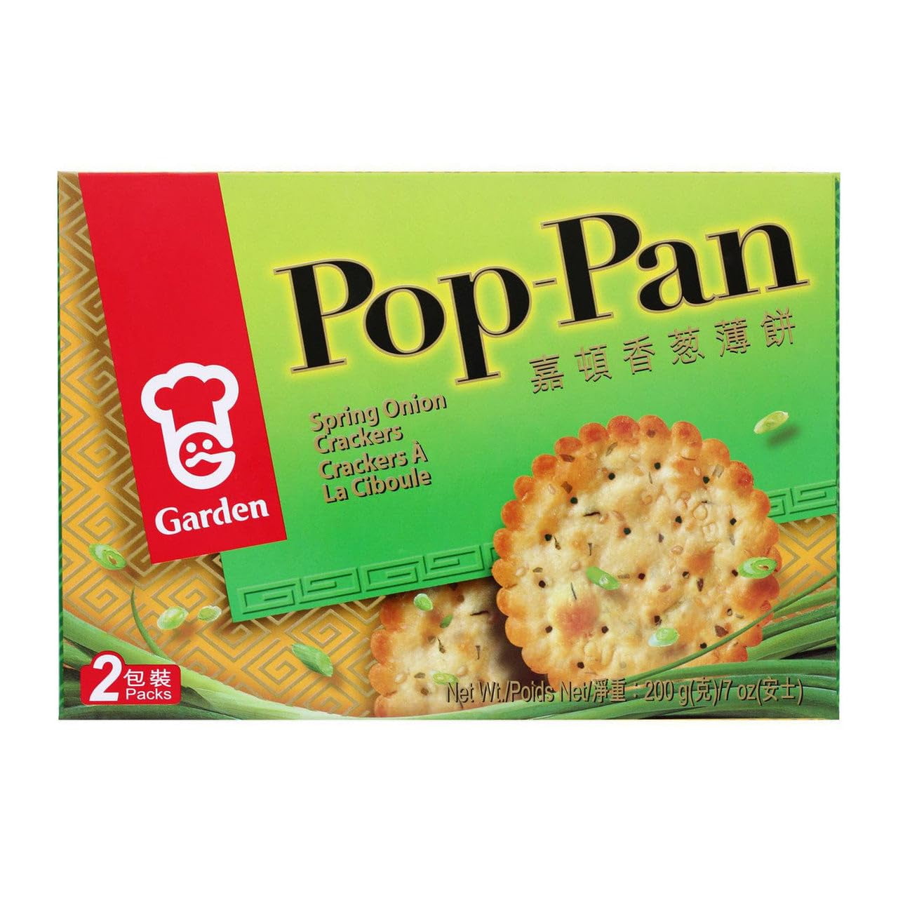 Garden Pop-pan Spring Onion Crackers HYZ01 8 Oz (Pack of 2) - Walmart.com