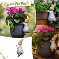 Garden Pot Hanger, Easter Bunny Decorations, Whimsical Home Decor ...