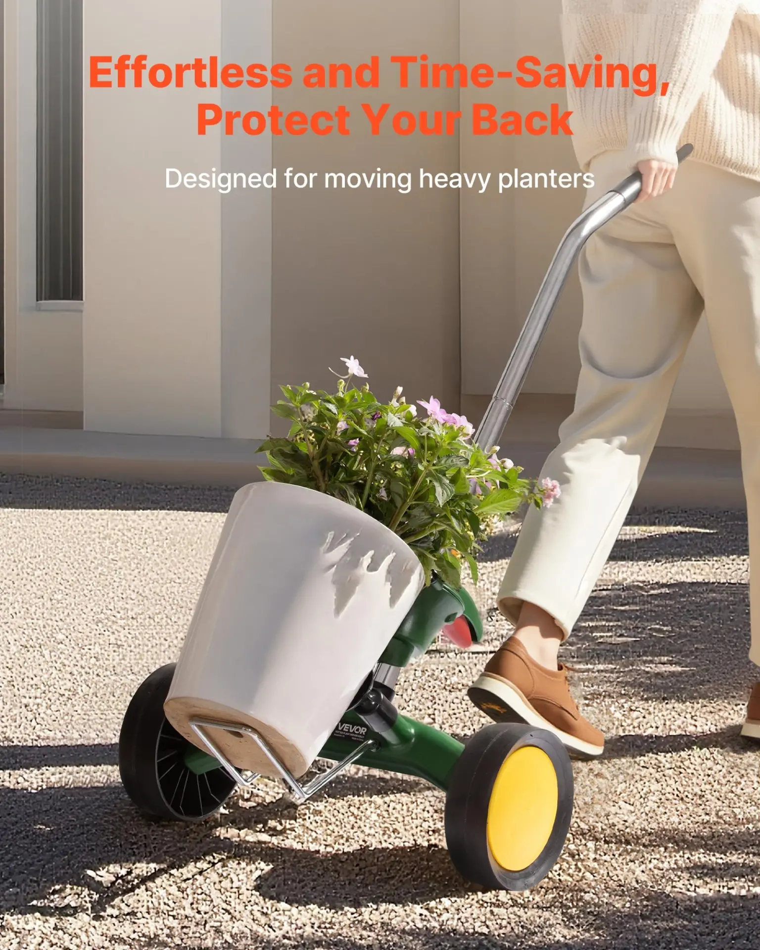 Garden Pot Mover Heavy Duty Potted Plant Mover Dolly with Adjustable ...