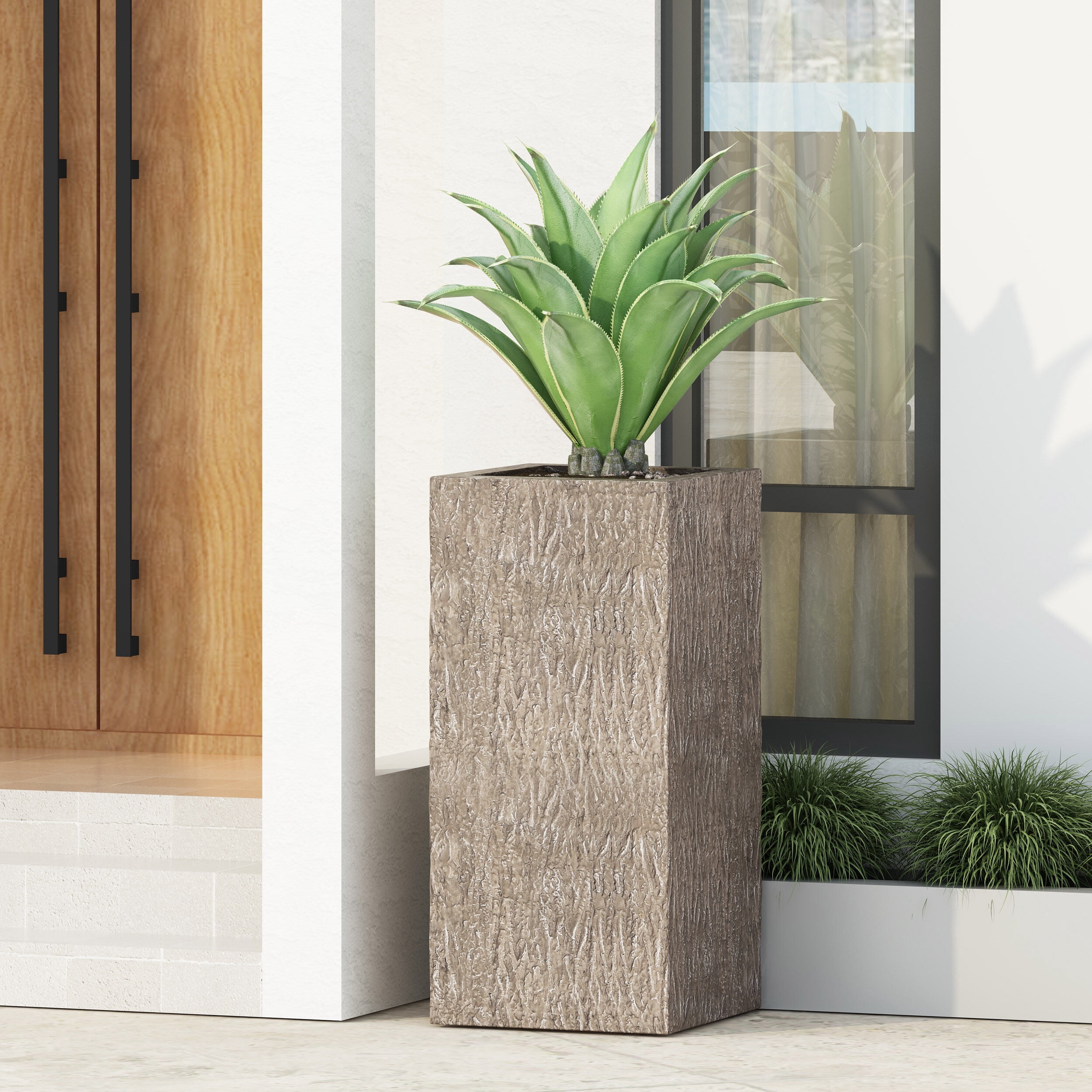 Garden Pots, MGO PLANTER, Wood Planters For Outdoor Plants,Magnesium ...