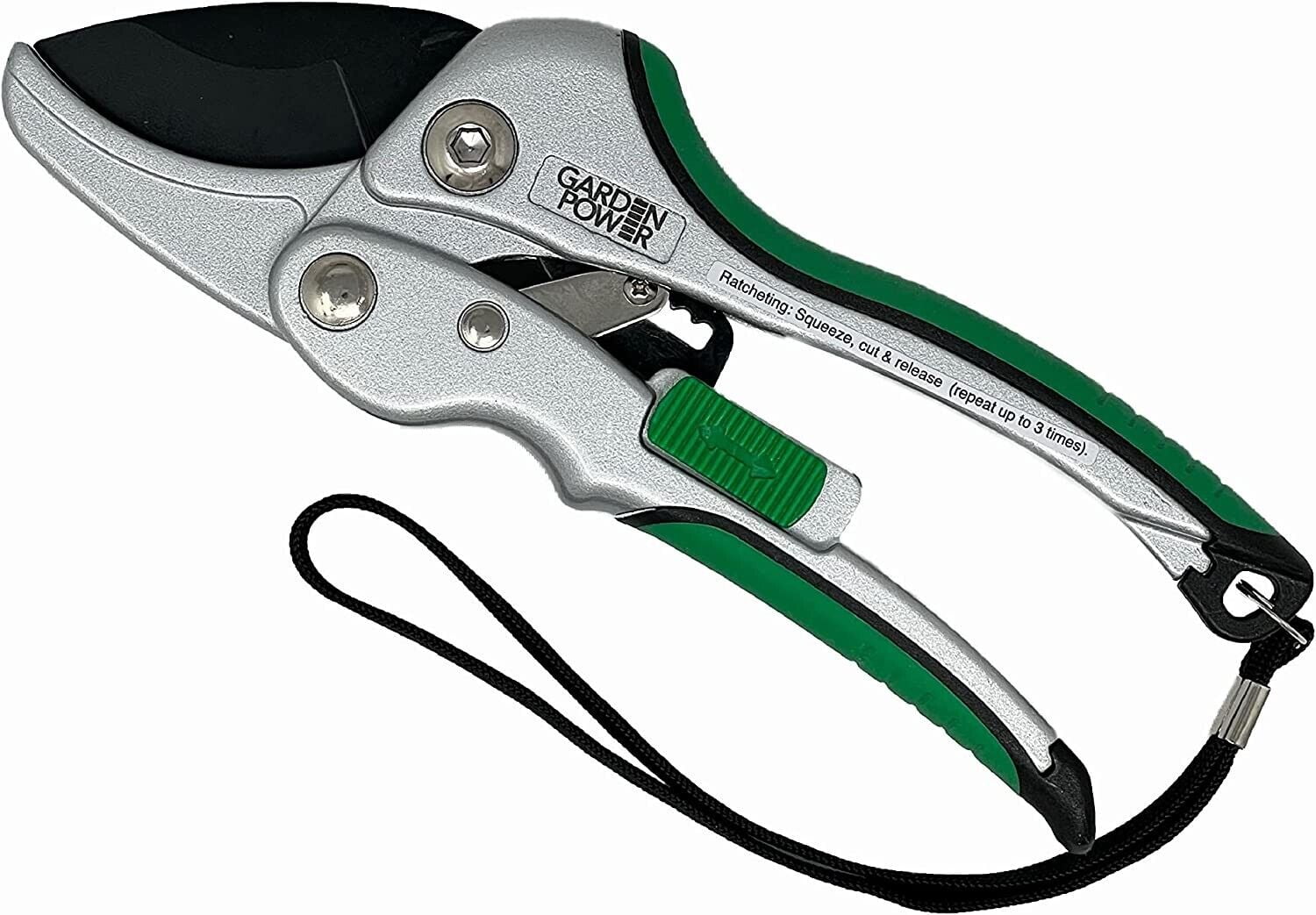 Garden Power Premium Heavy Duty Ratchet Pruning Shears, Professional ...