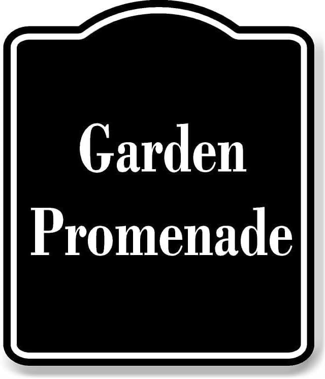 Garden Promenade BLACK Aluminum Composite Sign 20''x24'' - Walmart.com