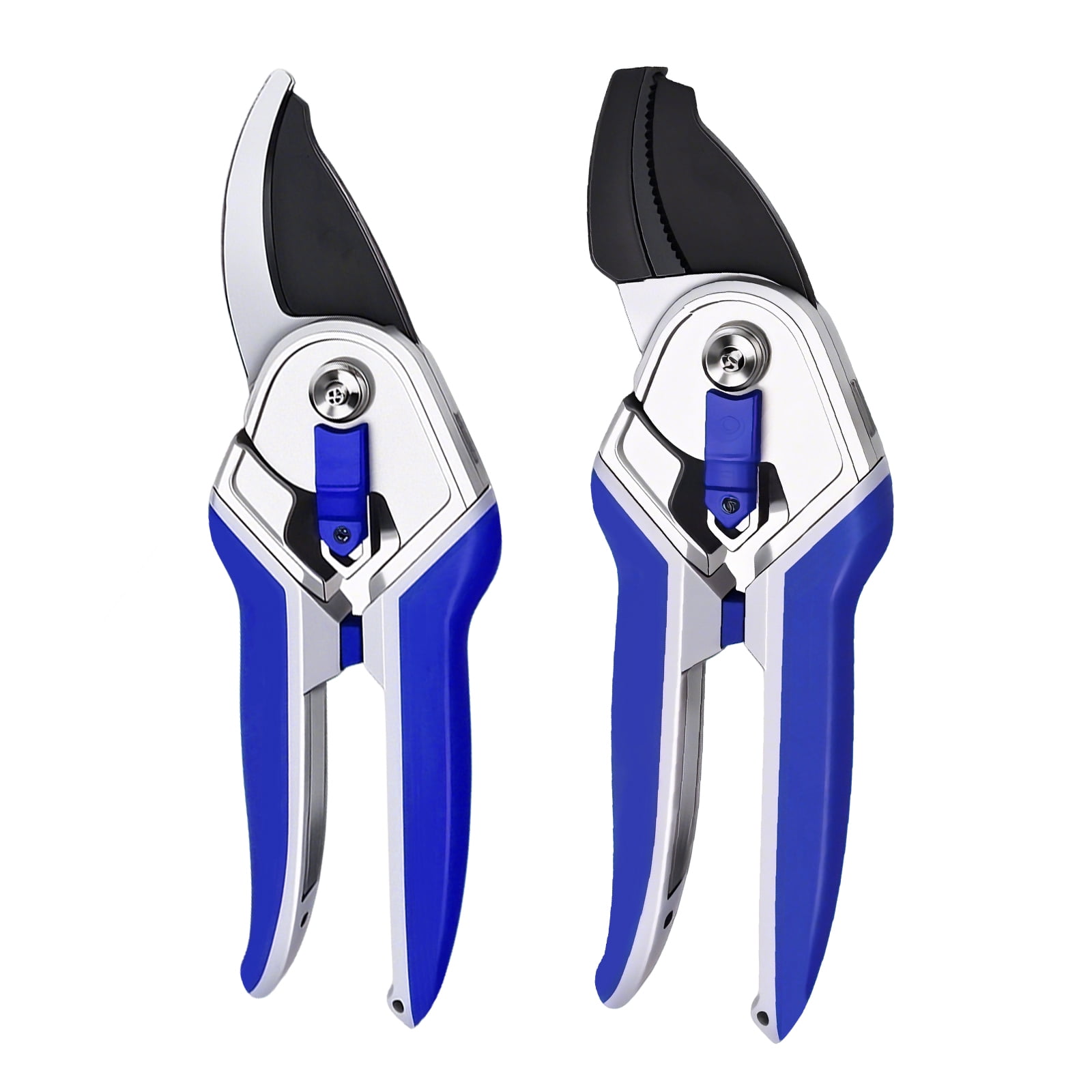 Garden Pruning Set (2-Piece) - Bypass & Anvil Pruners with Ergonomic ...