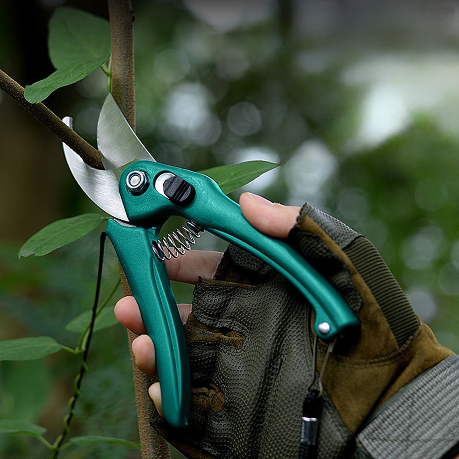 Garden Pruning Shears | Stainless Steel Blades - Bypass Handheld ...