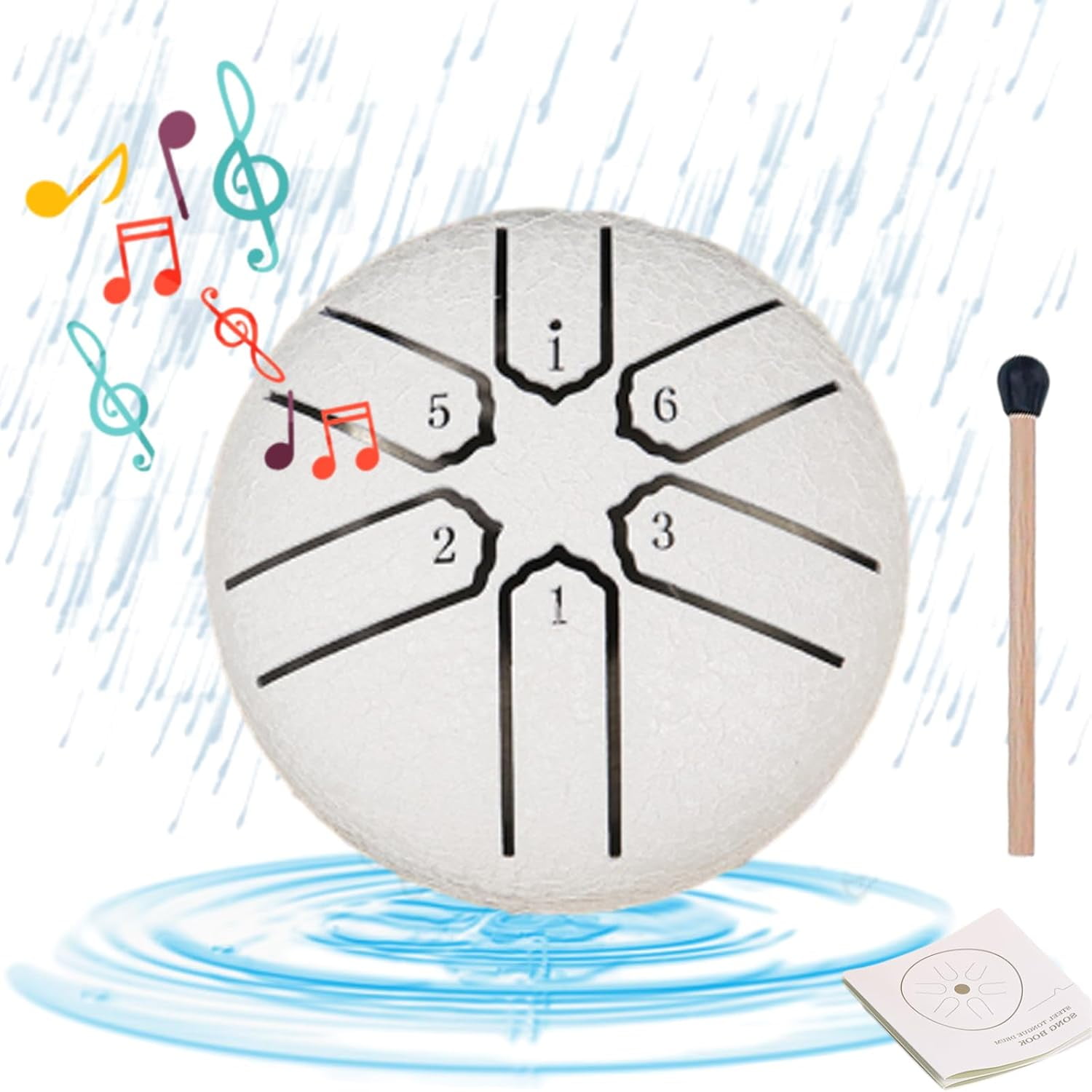 Garden Rain Drum for Outside,Outdoor Rain Drum Instrument Waterproof,6 ...