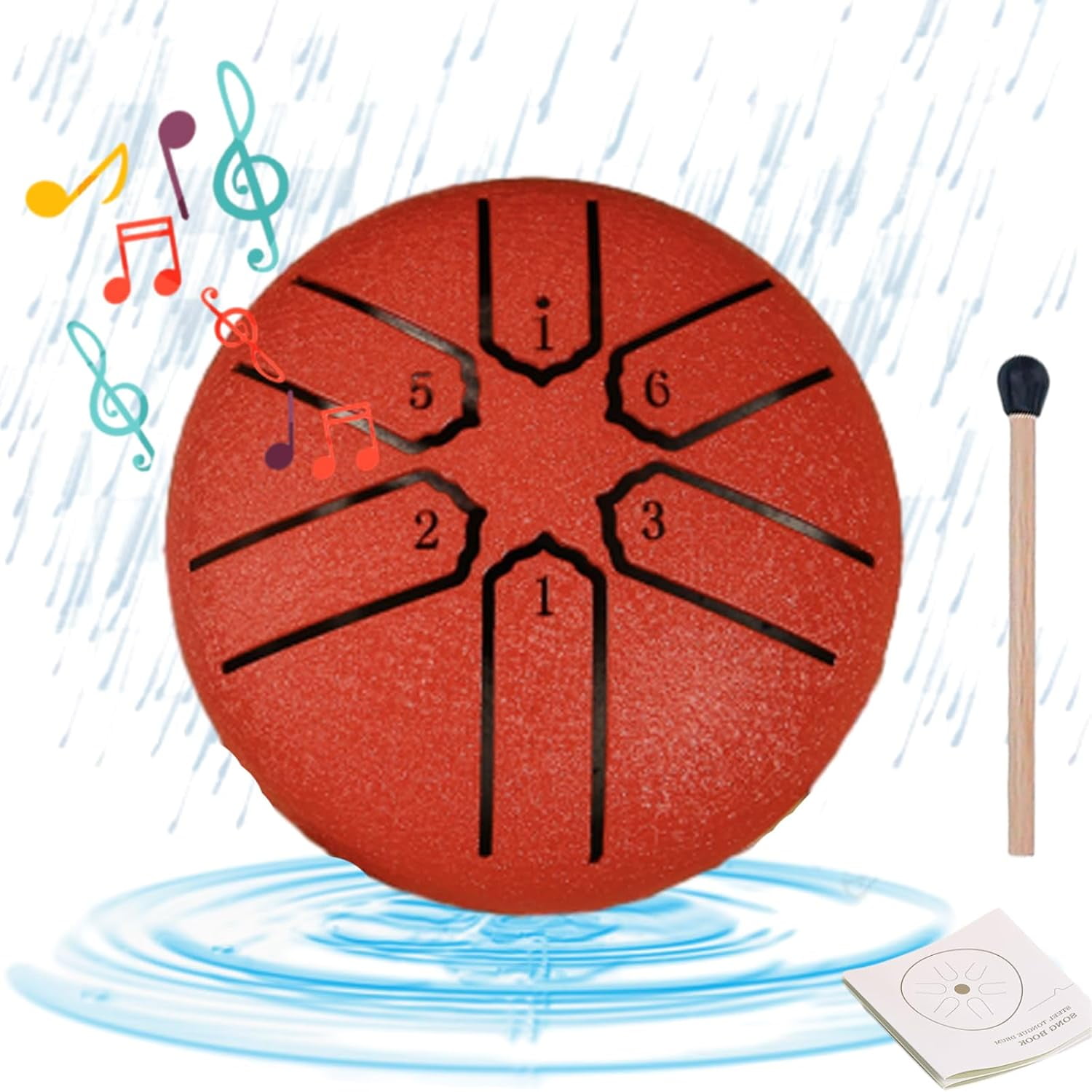 Garden Rain Drum for Outside,Outdoor Rain Drum Instrument Waterproof,6 ...
