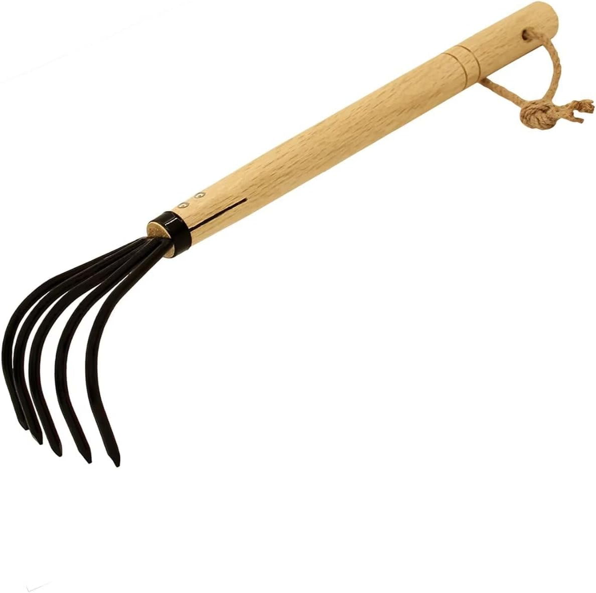 Garden Rake Cultivator 5 Tines Claw Soil Tiller Military Grade Steel ...