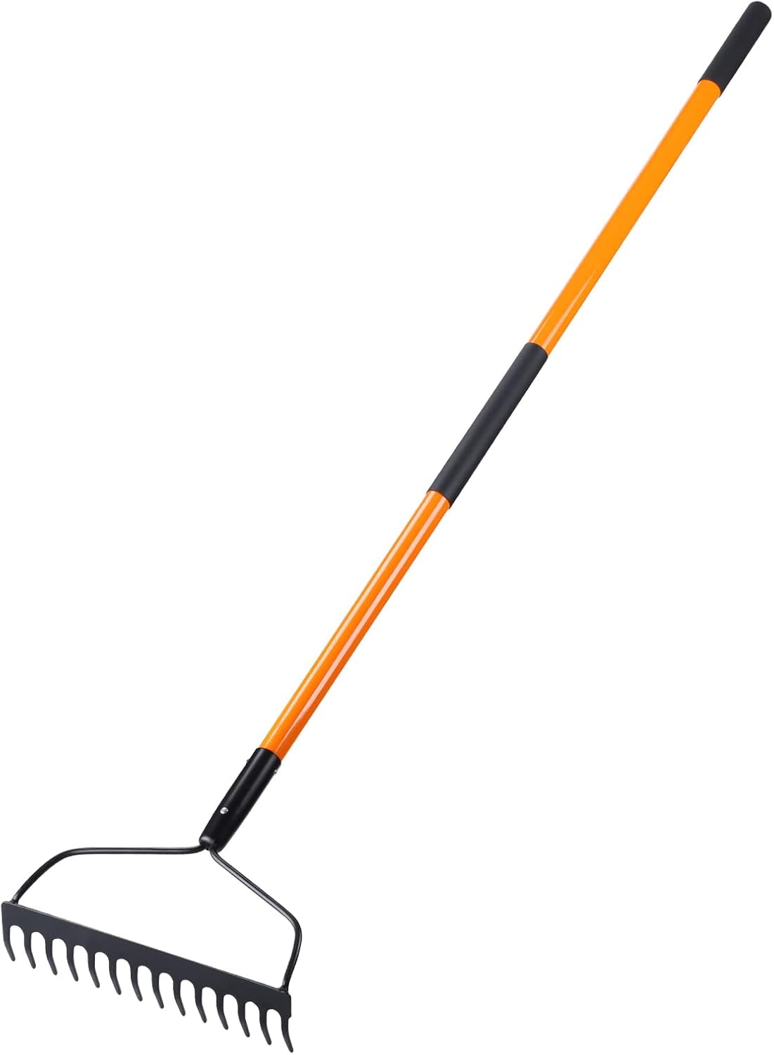 Garden Rake for Gardening, Heavy Duty Garden Rake for Lawns, 14 Tines ...