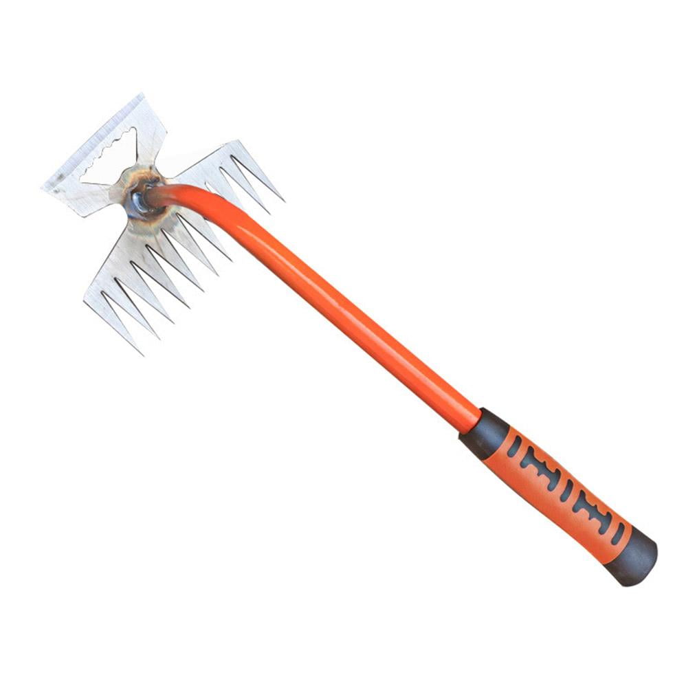 Garden Rake with Ergonomic Handle - Professional-grade Steel Tines for ...