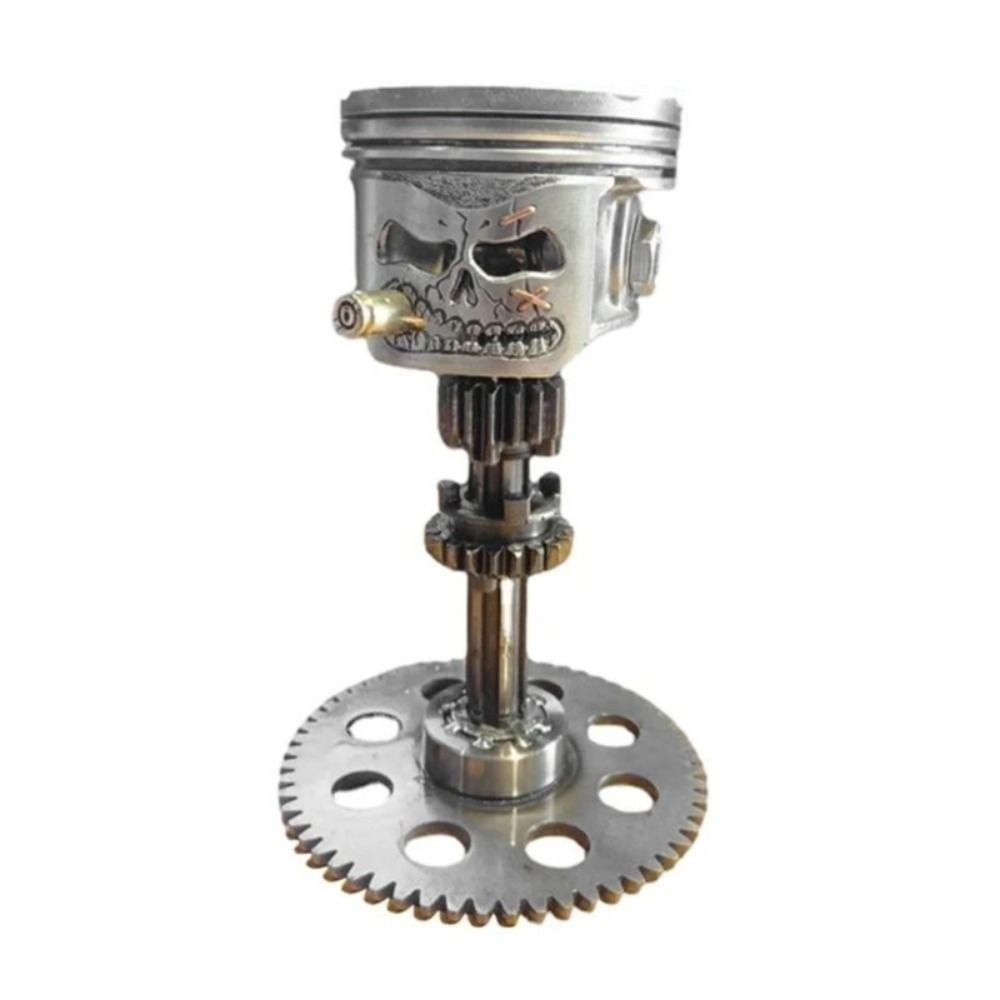 Garden Realistic Sculpture Skull Man Head Carving Piston Skull Face ...