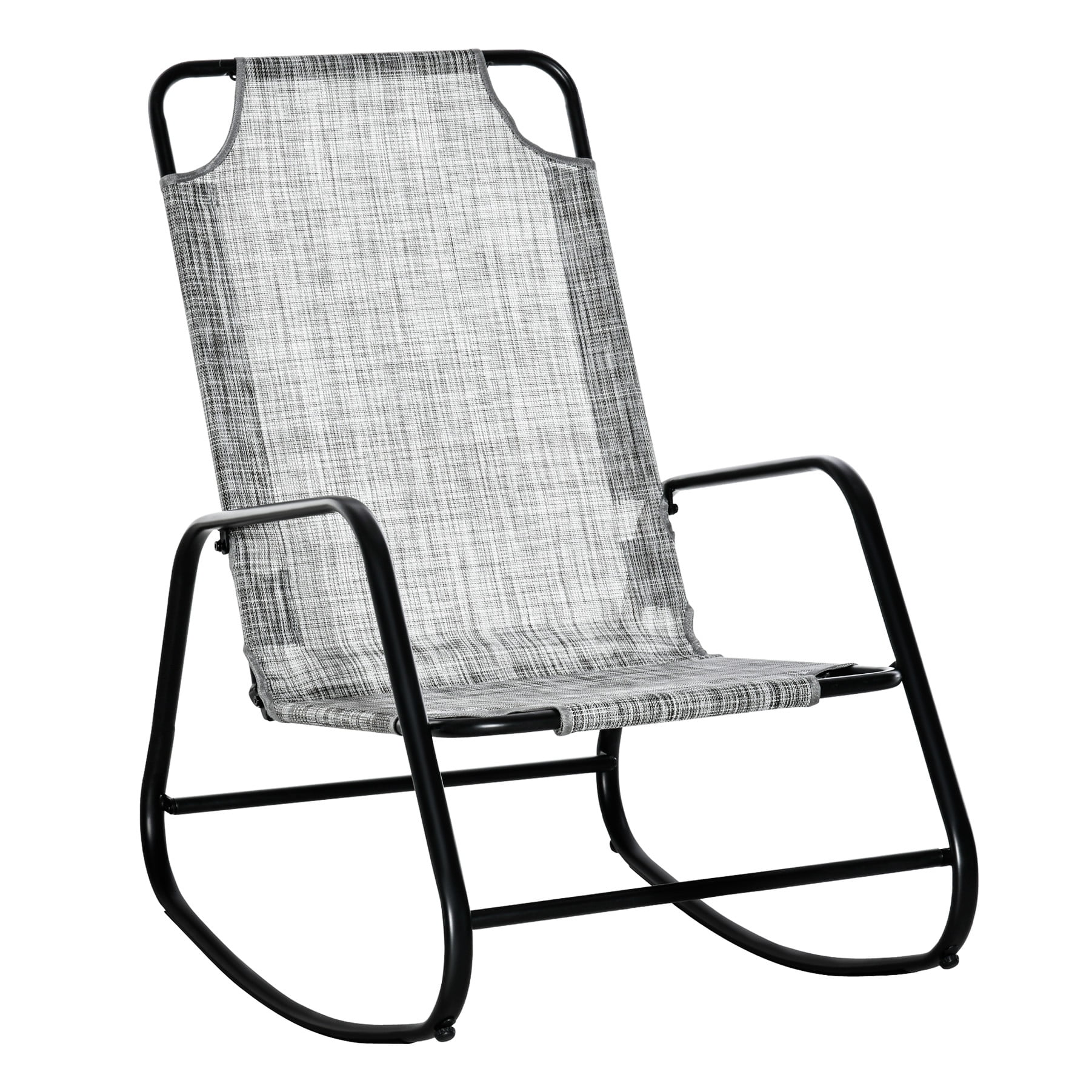 Garden Rocker Chair In Grey - And Comfortable, For Patio, Balcony ...