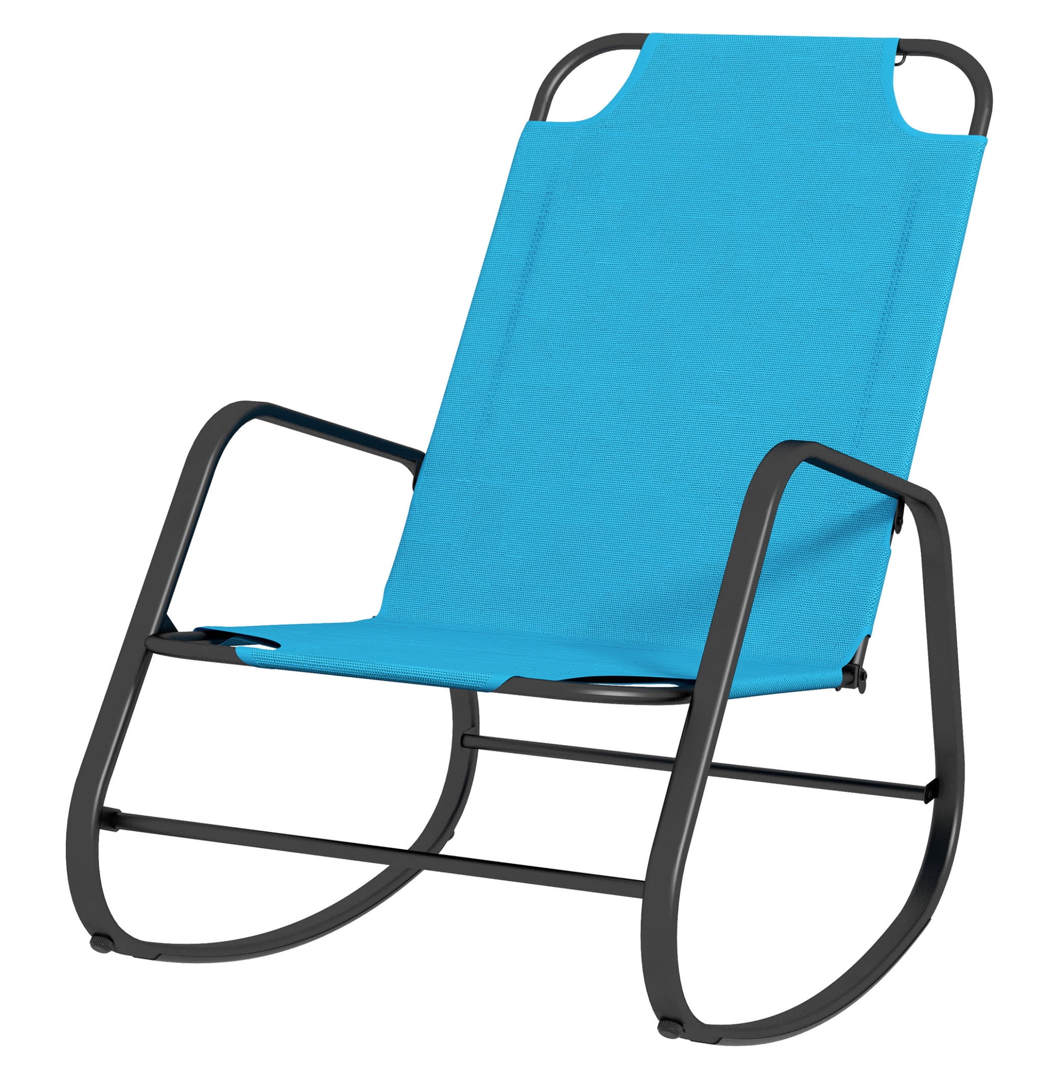 Garden Rocking Chair, Outdoor Indoor Sling Fabric Rocker for Patio ...