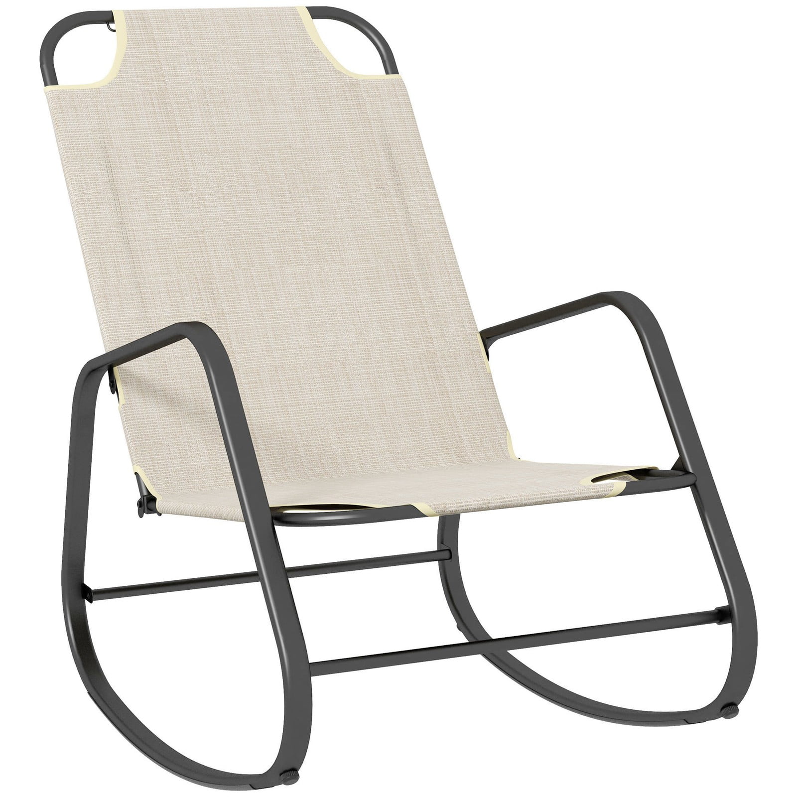Garden Rocking Chair, Outdoor Indoor Sling Rocker for Patio Balcony ...
