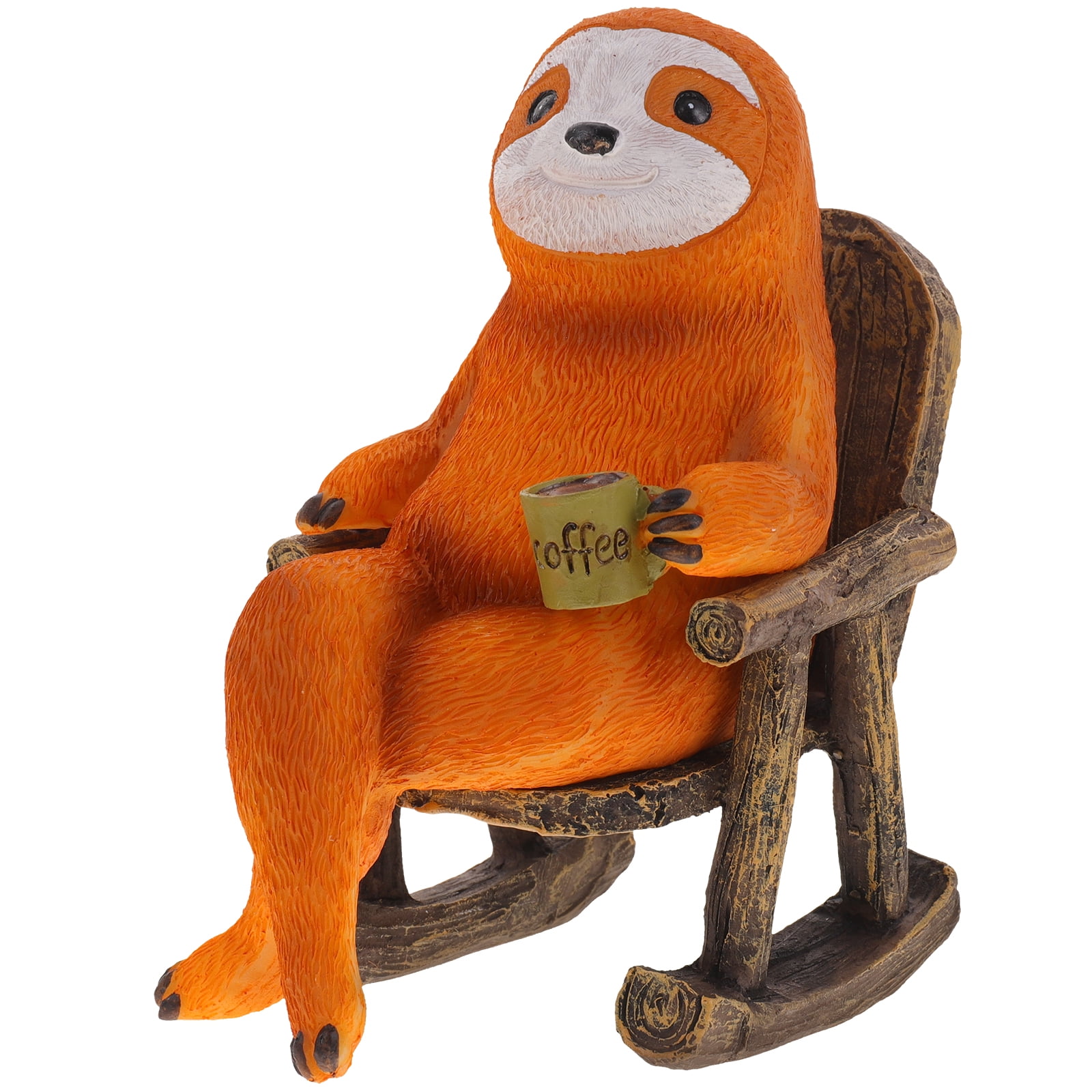 Garden Rocking Chair Sloth Statue Garden Resin Sloth Ornament Garden ...
