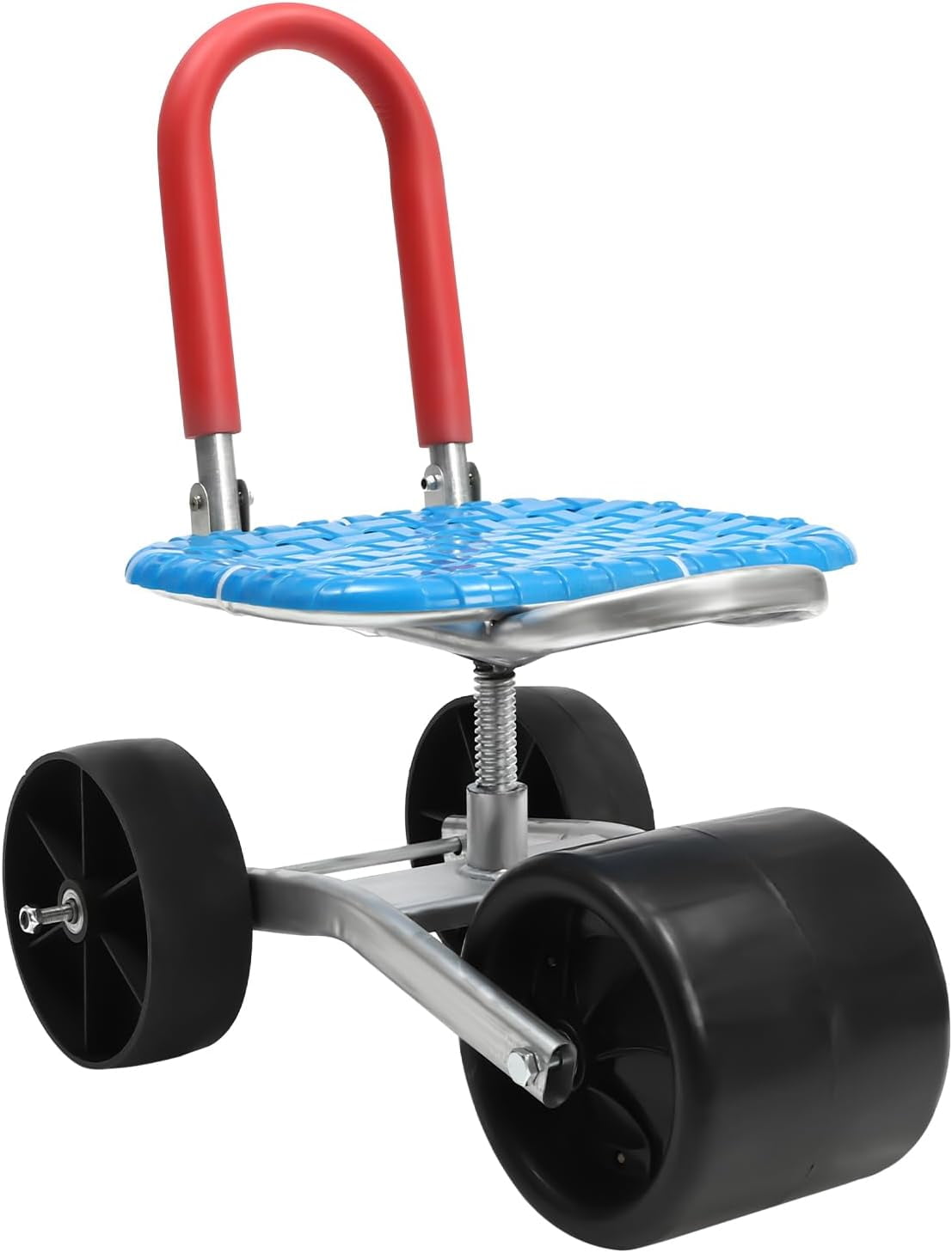 Garden Rolling Cart with Seat, Outdoor Garden Stool Scooter Rolling ...