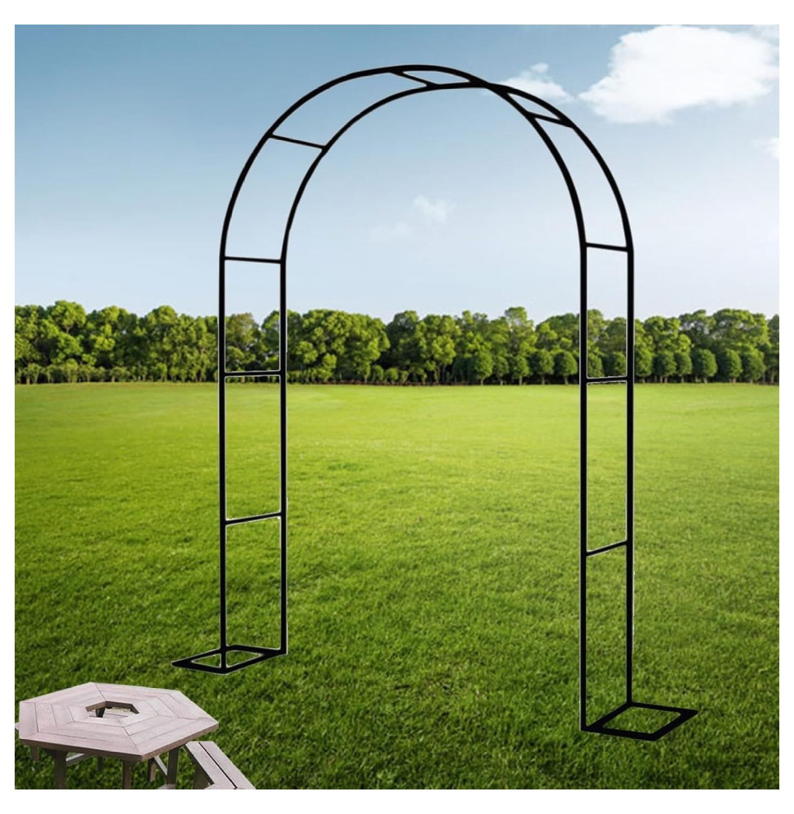 Garden Rose Arch, Iron Art Garden Arbor, Garden Arches for Climbing ...
