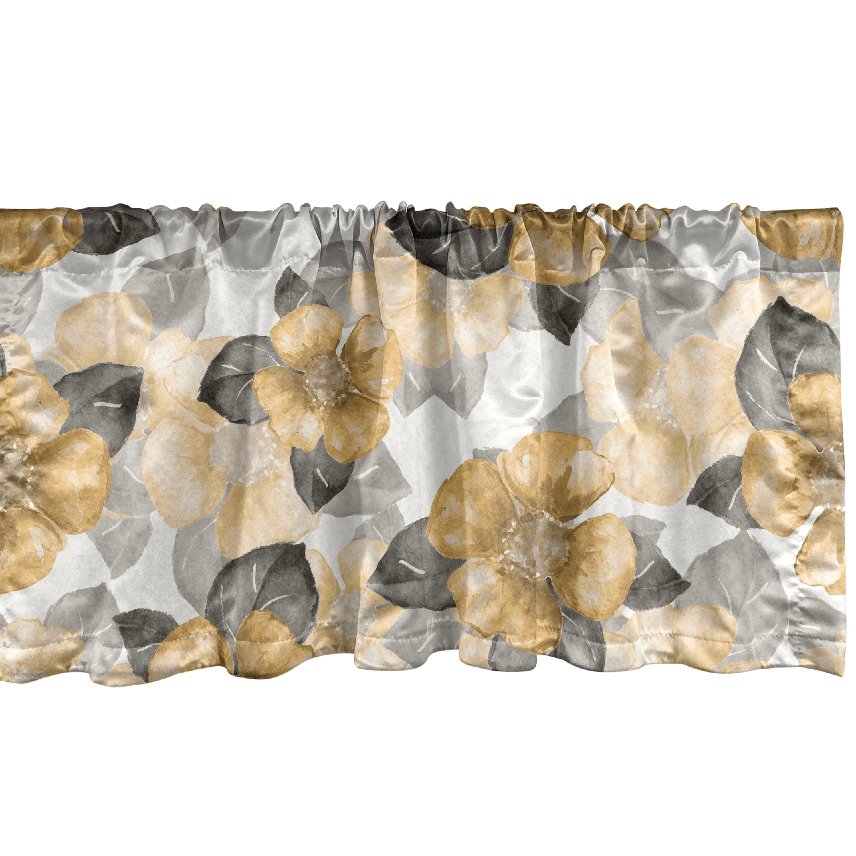 Garden Scene Window Valance, Cottagecore Vibes Boho Modern Flowers ...