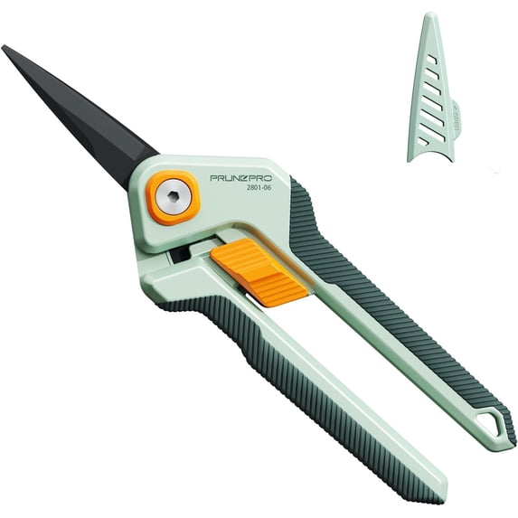 Garden Scissors Pruning Shears Sharp Stainless Steel Non-Stick Teflon ...