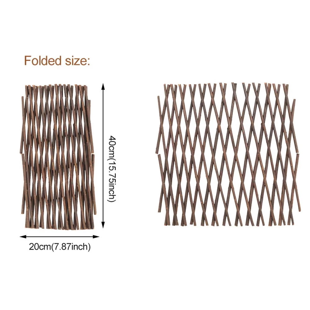 Garden Screening Expanding Trellis Artificial Leaf Privacy Fence Faux ...