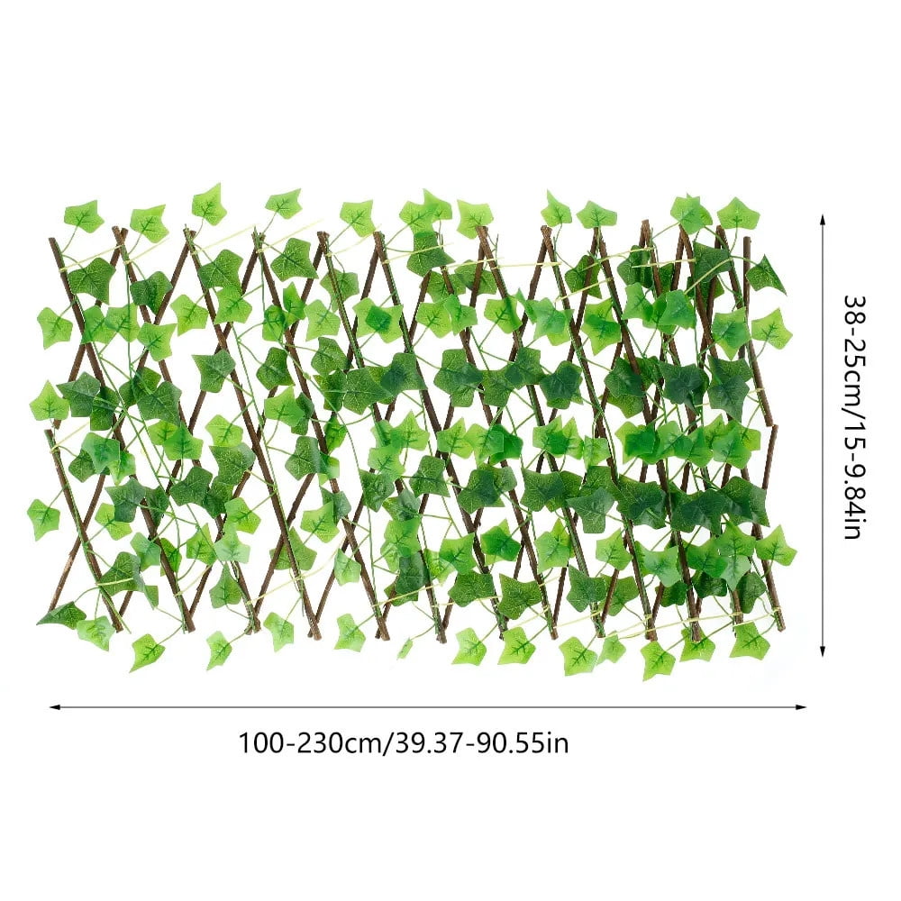 Garden Screening Expanding Trellis Artificial Leaf Privacy Fence Faux ...