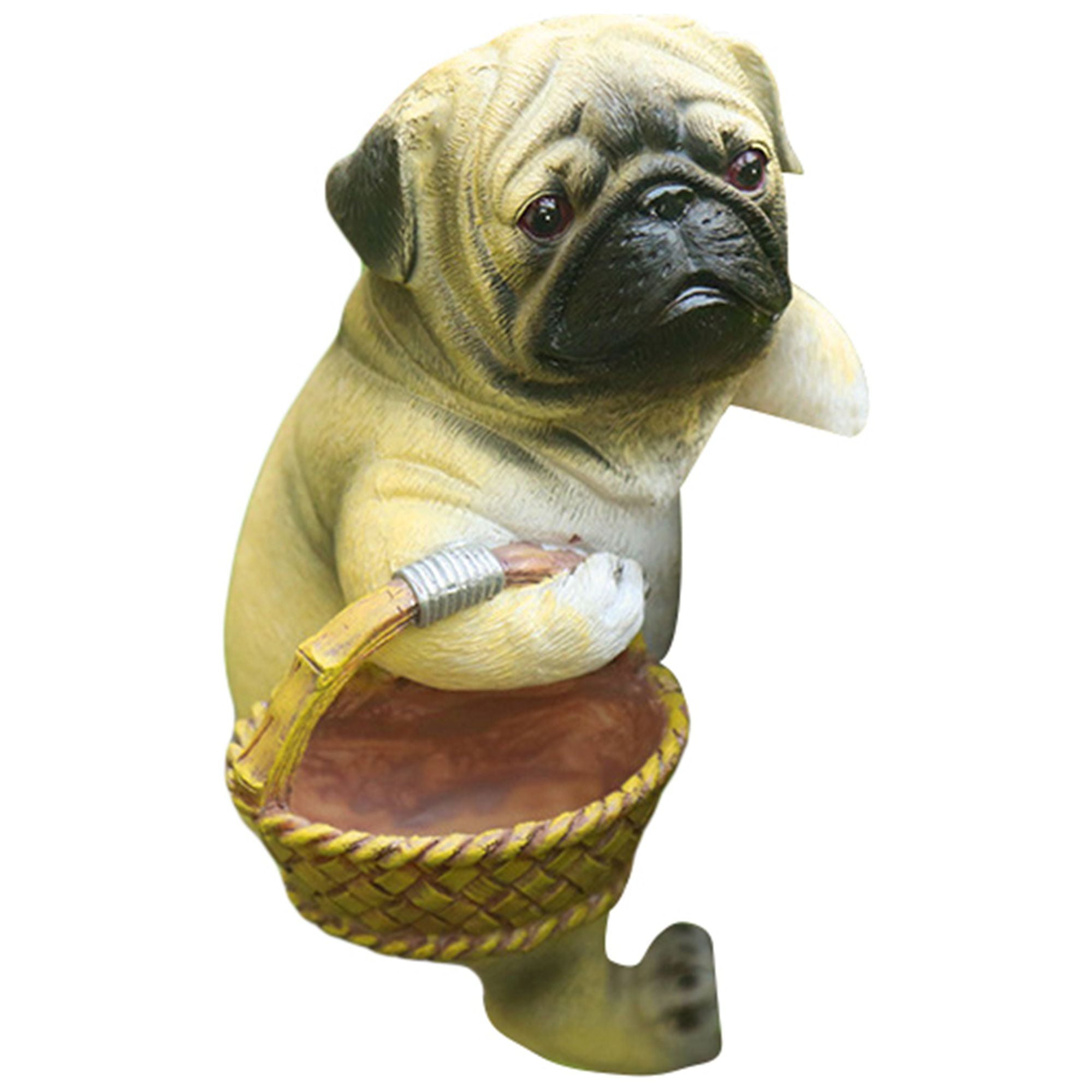 Garden Sculptures Cute Resin Rabbit Kitten Dog Garden Climbing Statue ...