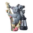 Garden Sculptures Outdoor Statue Solar Powered Resin Design for Yard ...