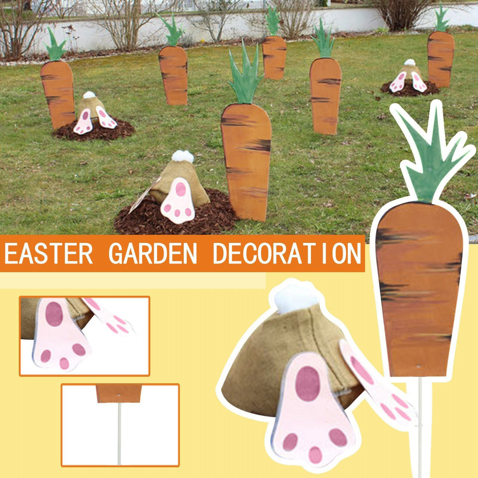 Garden Sculptures & Statues Decorate The Courtyard With Props Easter ...