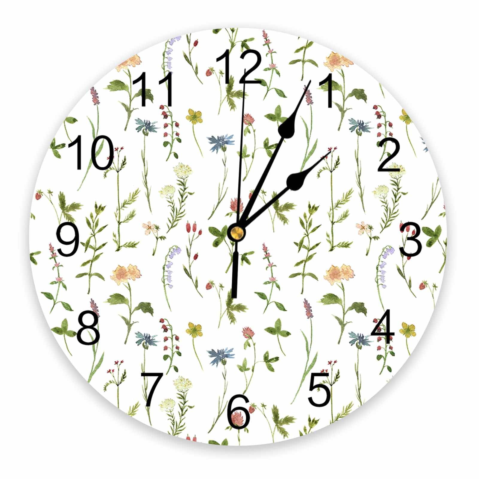 Garden Sea Amalfi Coast Decorative Round Wall Clock Arabic Numerals ...